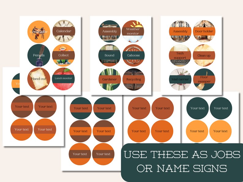 Editable Classroom Jobs With a Western Theme for Schools | Classroom ...