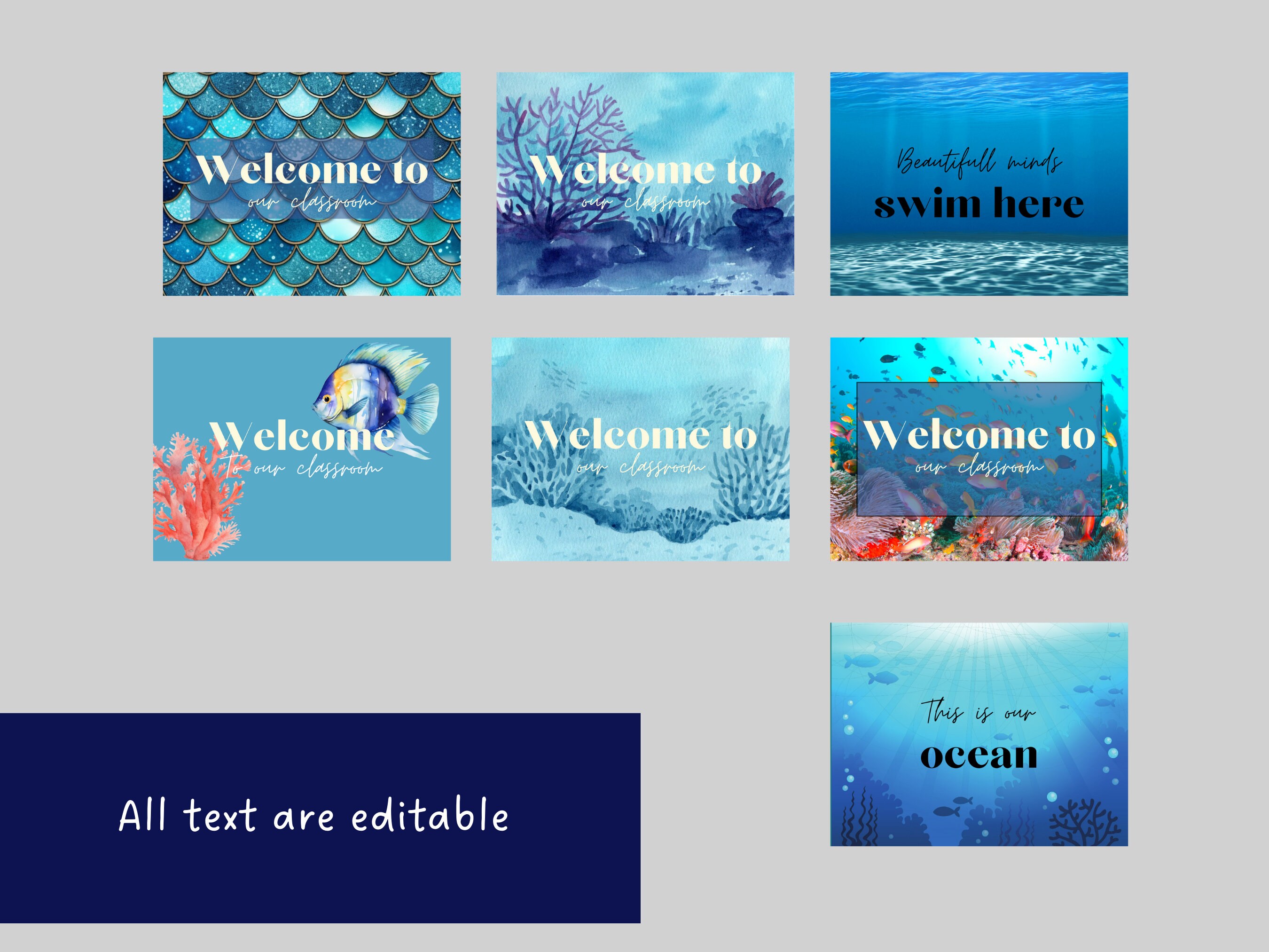 Door Sign for a Sea Themed Classroom | Classroom Decor | Instant ...