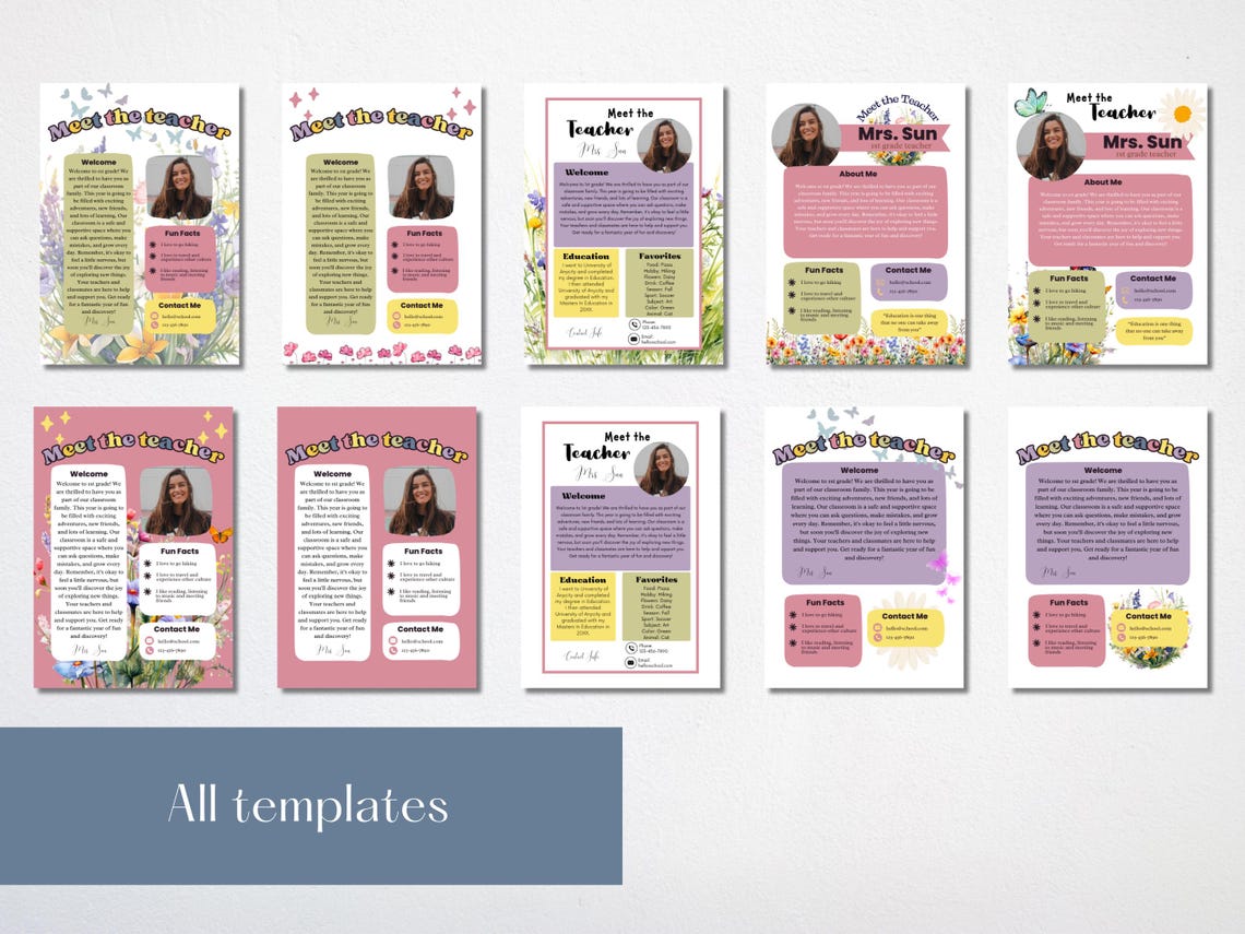 Editable Meet the Teacher Template: Meadow Classroom Decor (powerpoint ...