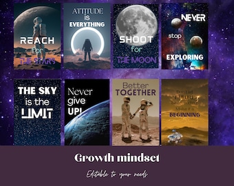 Solar System Growth Mindset Classroom Posters, Classroom Decorations ...