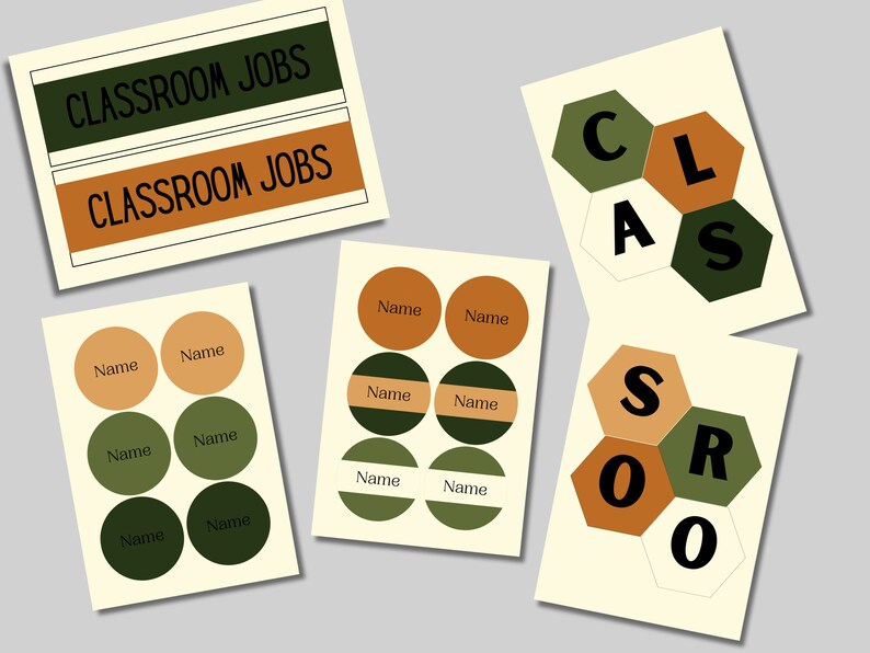 Classroom Jobs Display for a Woodland Haven - Etsy