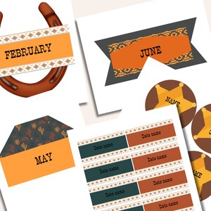 Birthday Calendar for a Western Themed Classroom | Classroom Decor ...