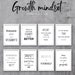Growth Mindset Classroom Posters Simple Black and White or - Etsy