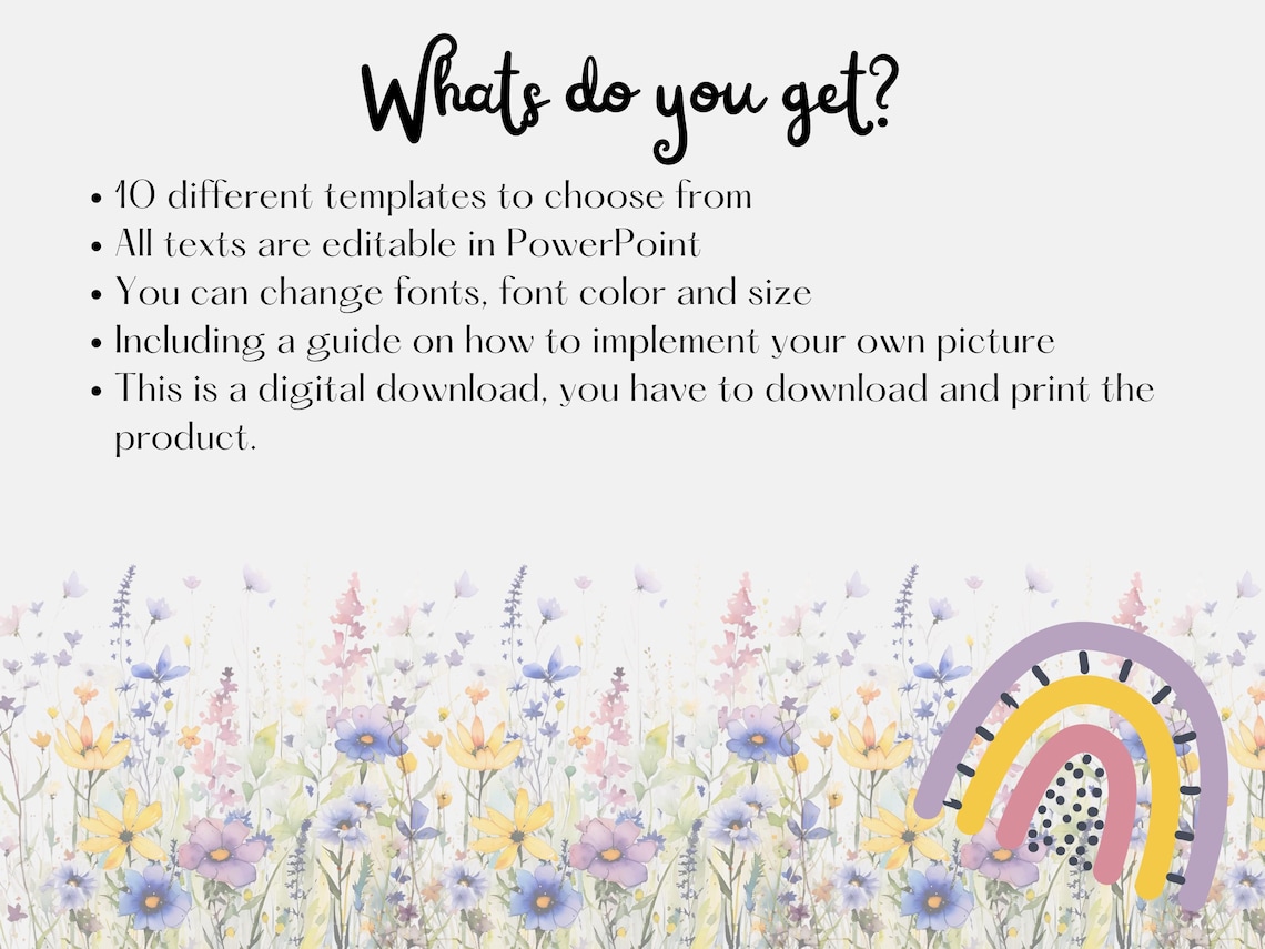 Editable Meet the Teacher Template: Meadow Classroom Decor (powerpoint ...
