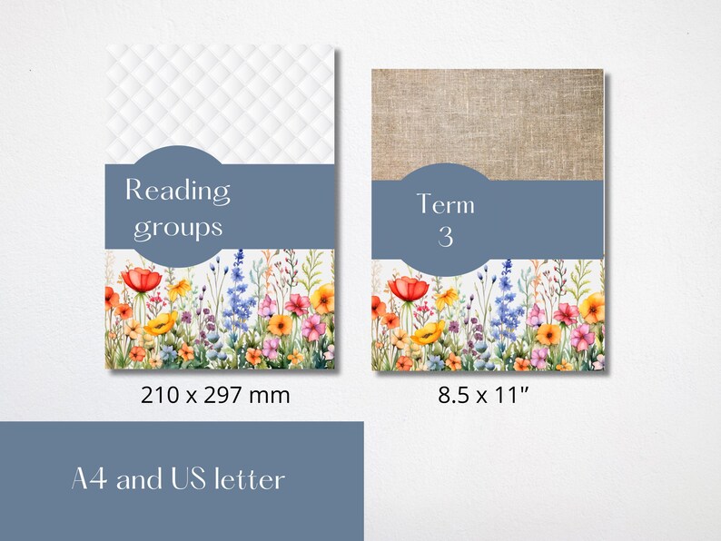 Meadow Themed Binder Covers and Spines | Classroom Decor | Wild Flowers ...