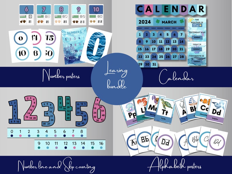 Under the Sea Educational Posters Bundle | Printable Classroom Decor ...