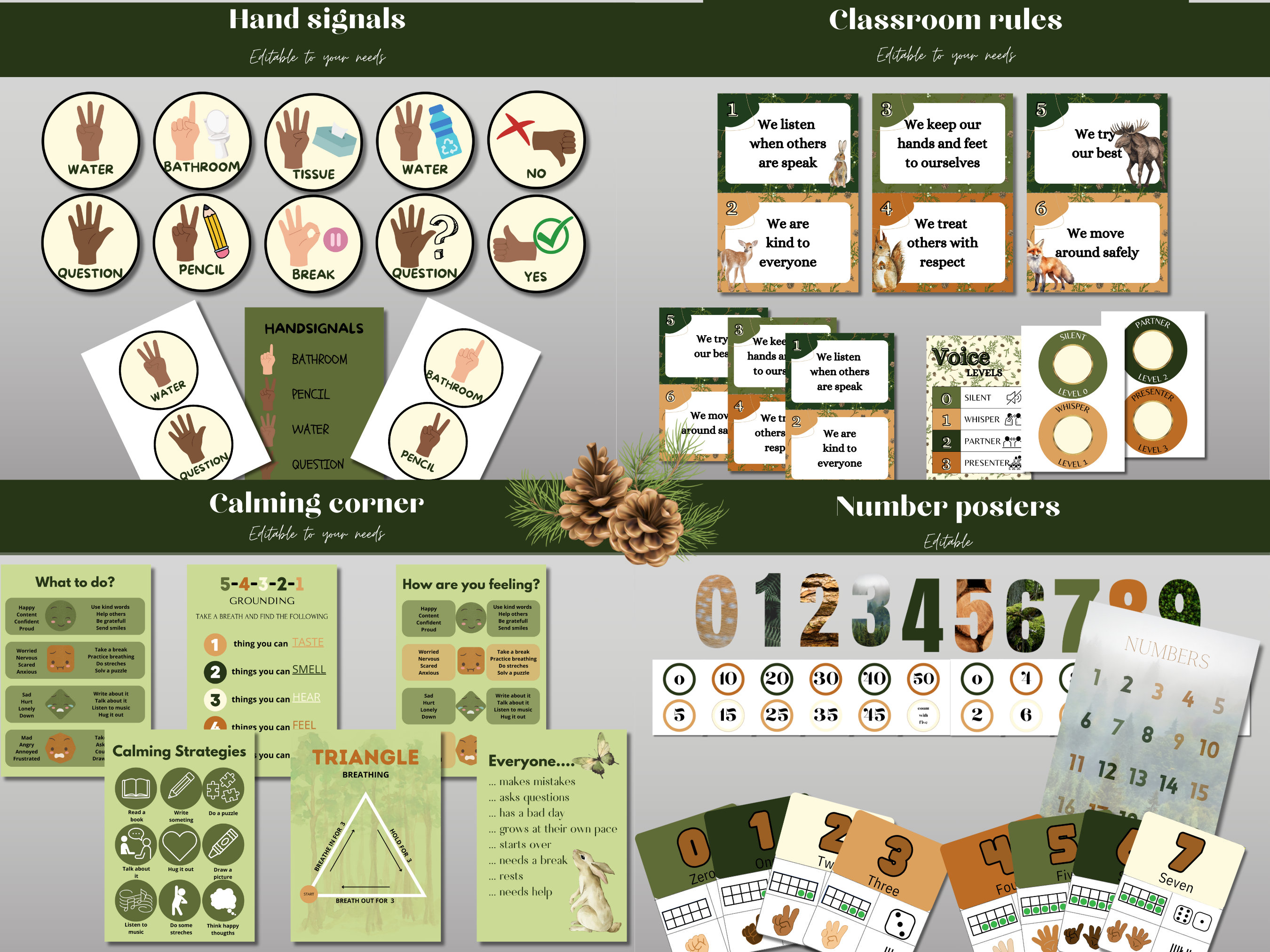 Forest Classroom Decorations Mega Bundle | Classroom Decor Bundle ...