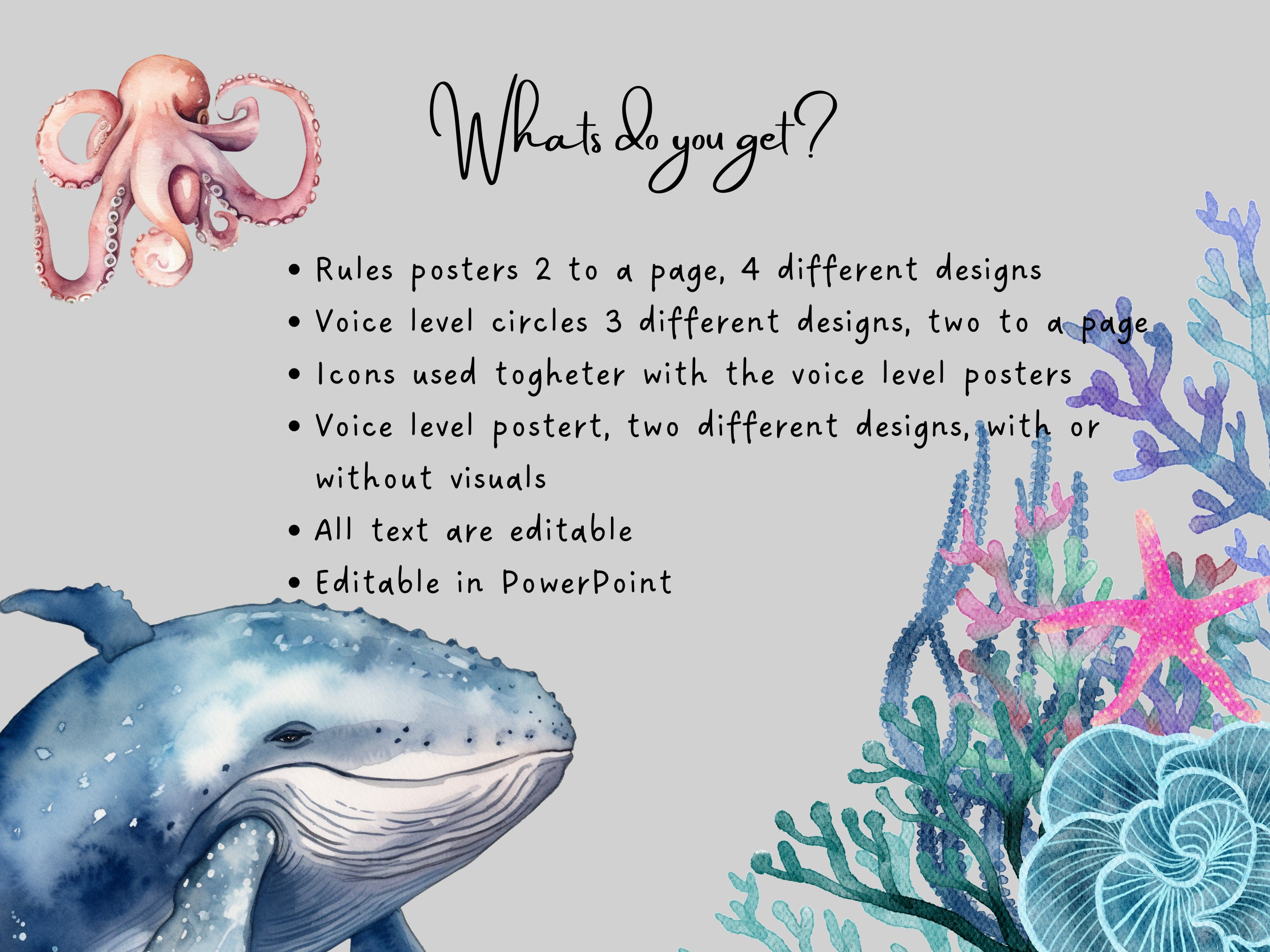 Voice Levels and Classroom Rules for an Ocean Themed Classroom ...
