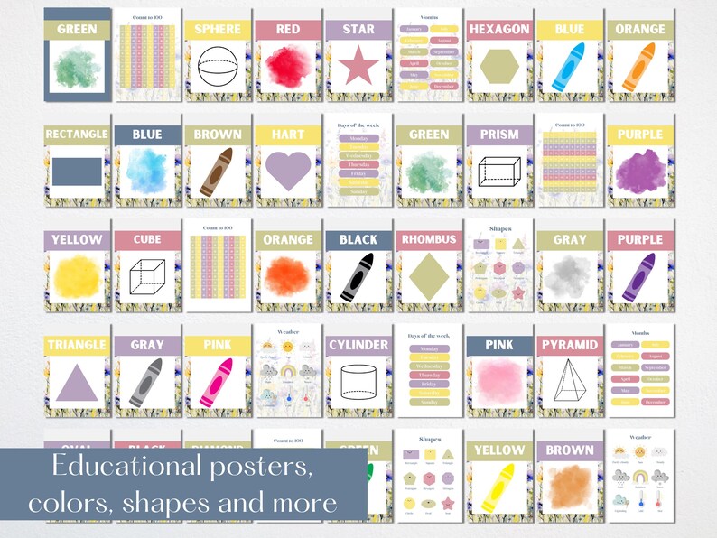 Meadow Mega Classroom Decor Bundle for a Calm Nature Inspired Classroom ...