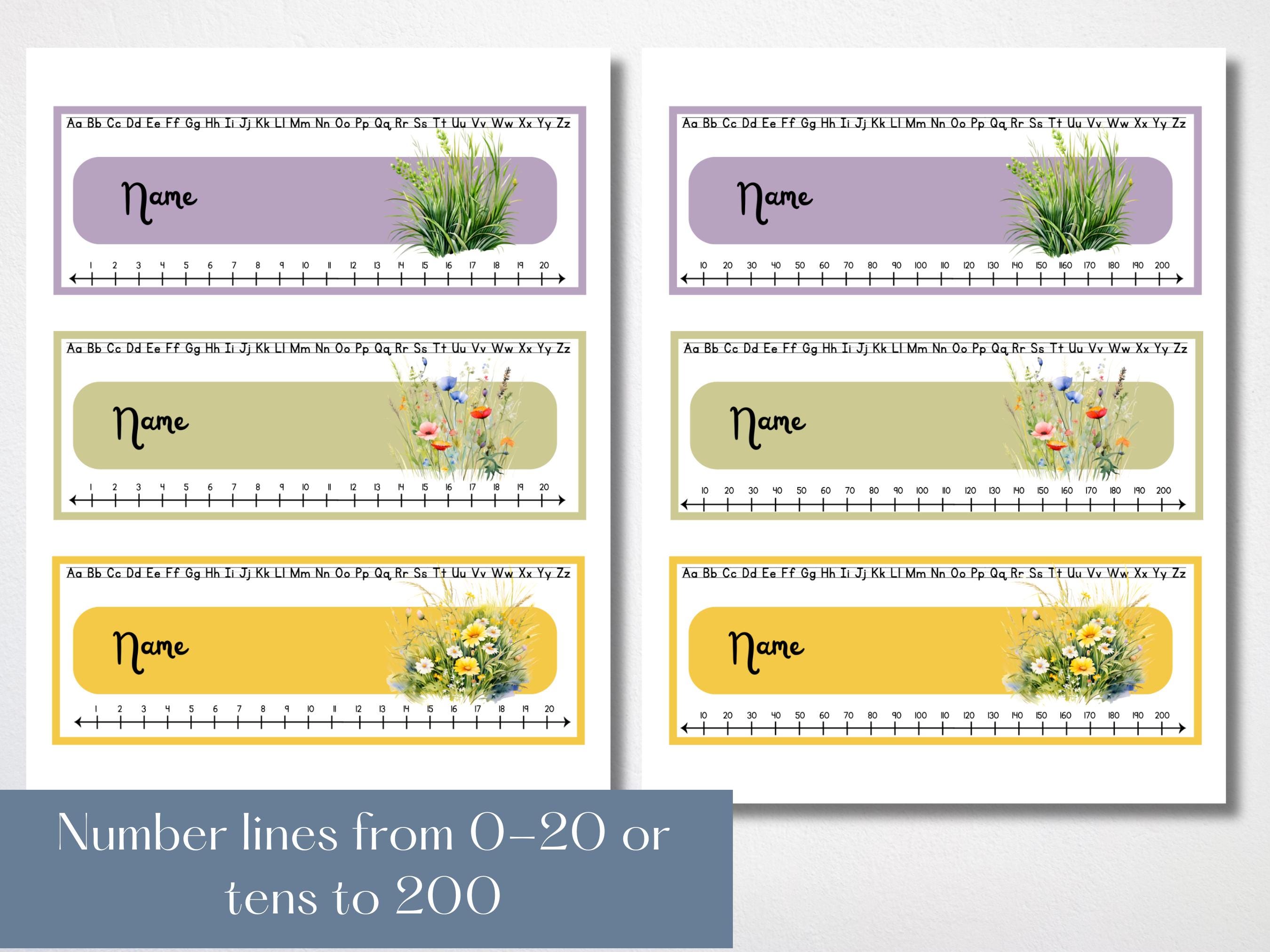 Meadow Themed Desk Plates and Name Tags | Classroom Decor | Wild ...