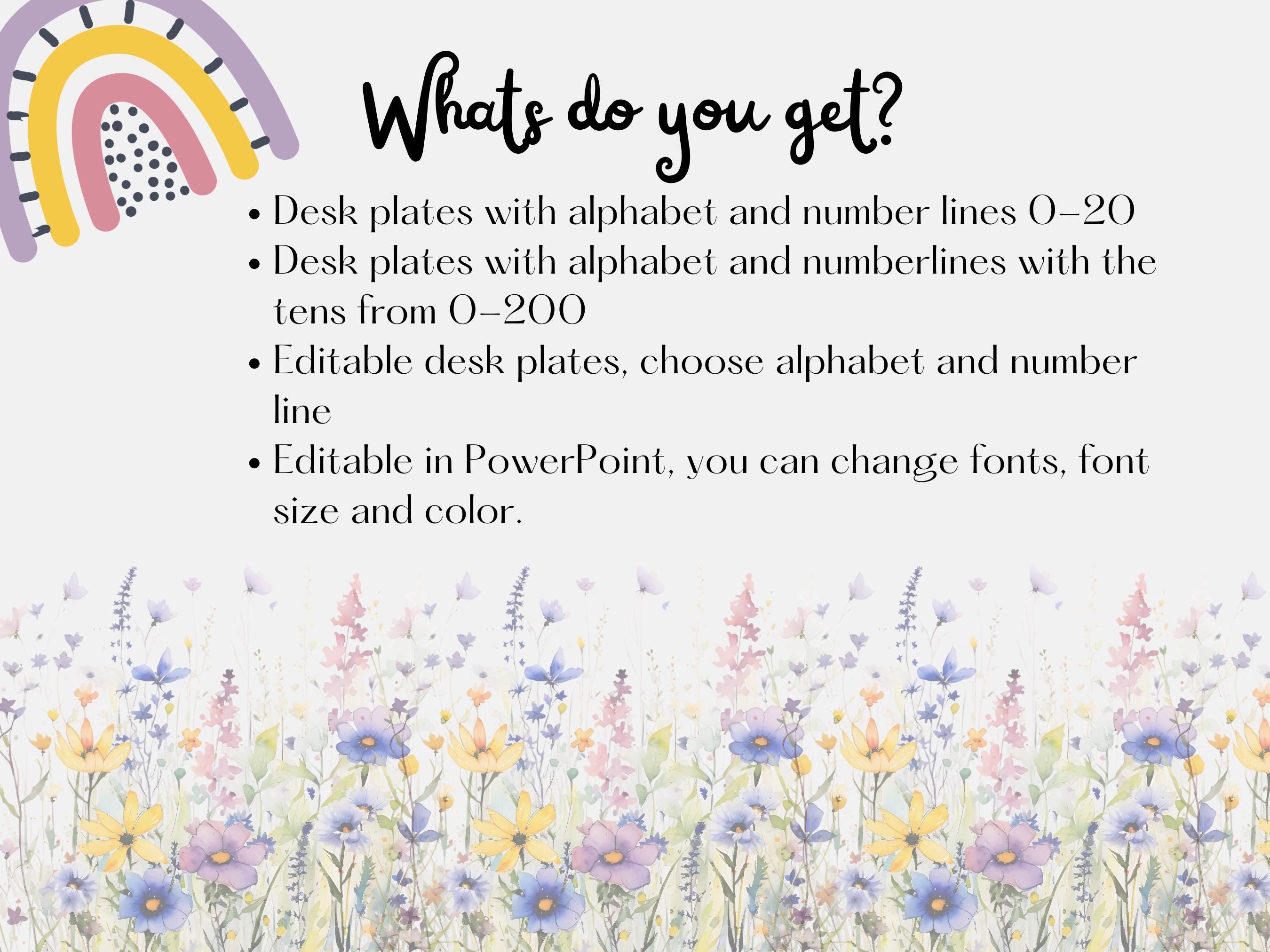 Meadow Themed Desk Plates and Name Tags | Classroom Decor | Wild ...