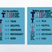Editable Think Classroom Posters, Think Before You Speak, Classroom ...