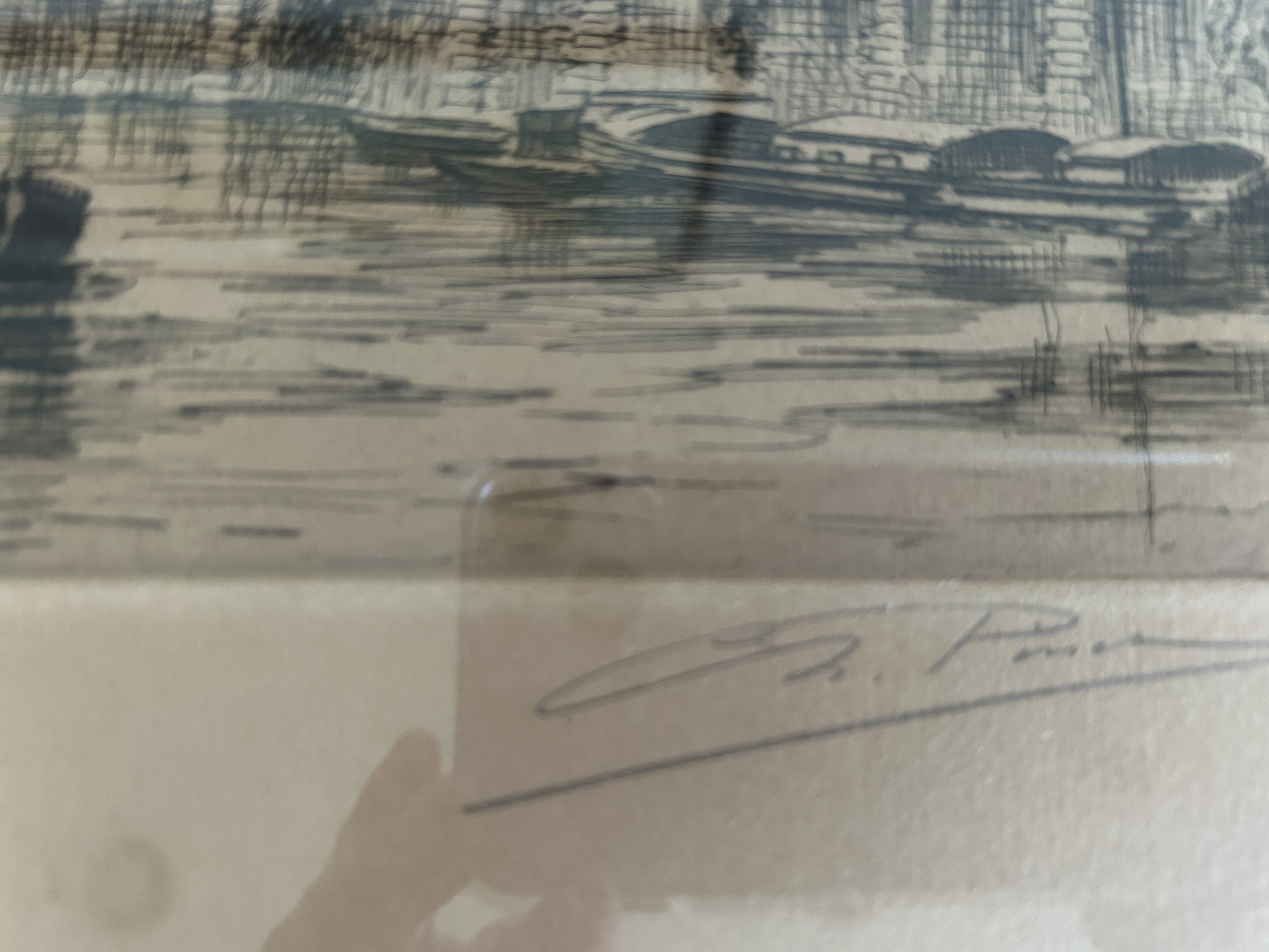 Vintage Charles Pinet Signed Notre Dame and the Seine Paris Etching - Etsy