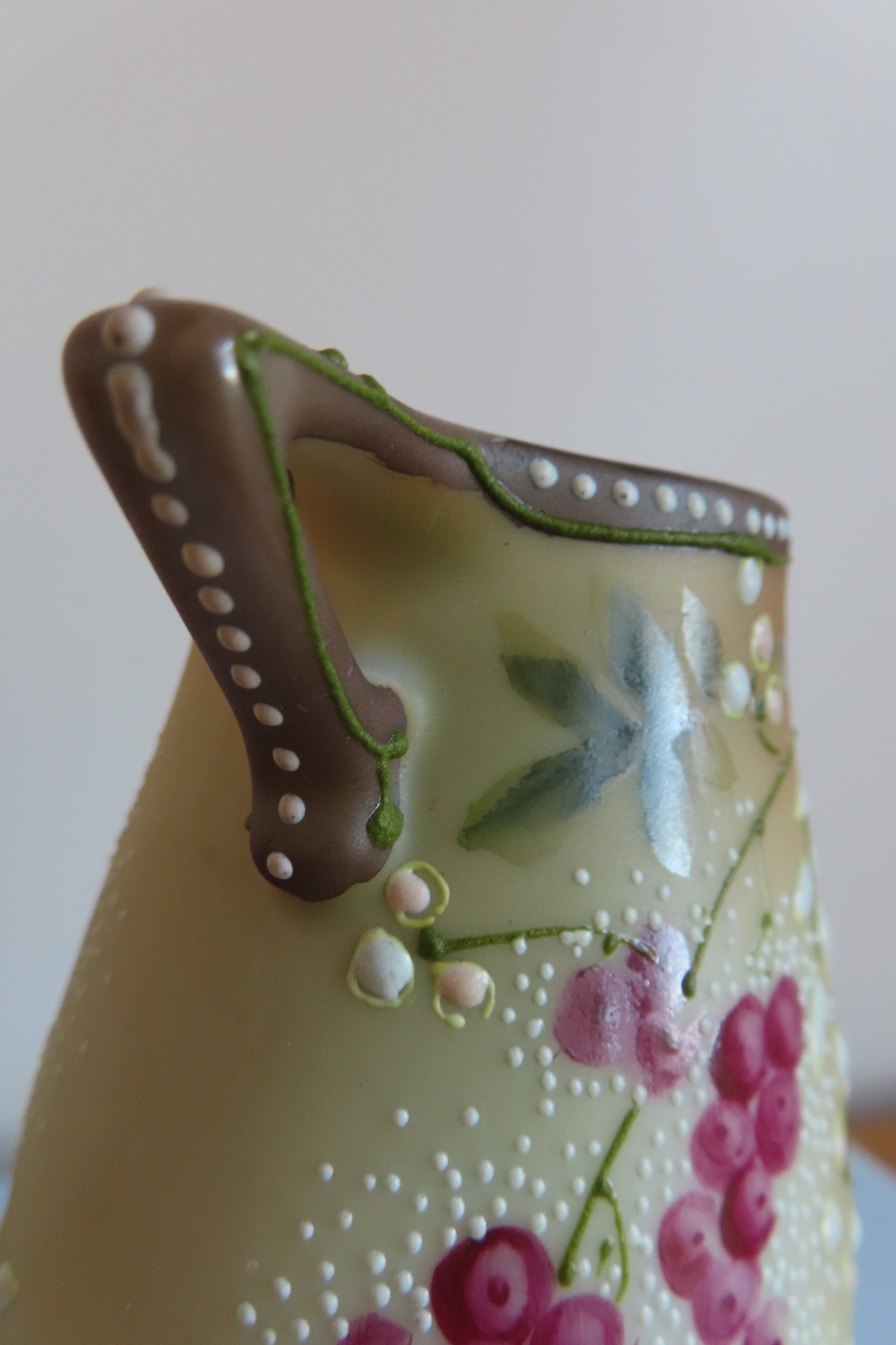 Antique Chinoiserie Nippon Morimura Brothers Floral Design Moriage Vase ...
