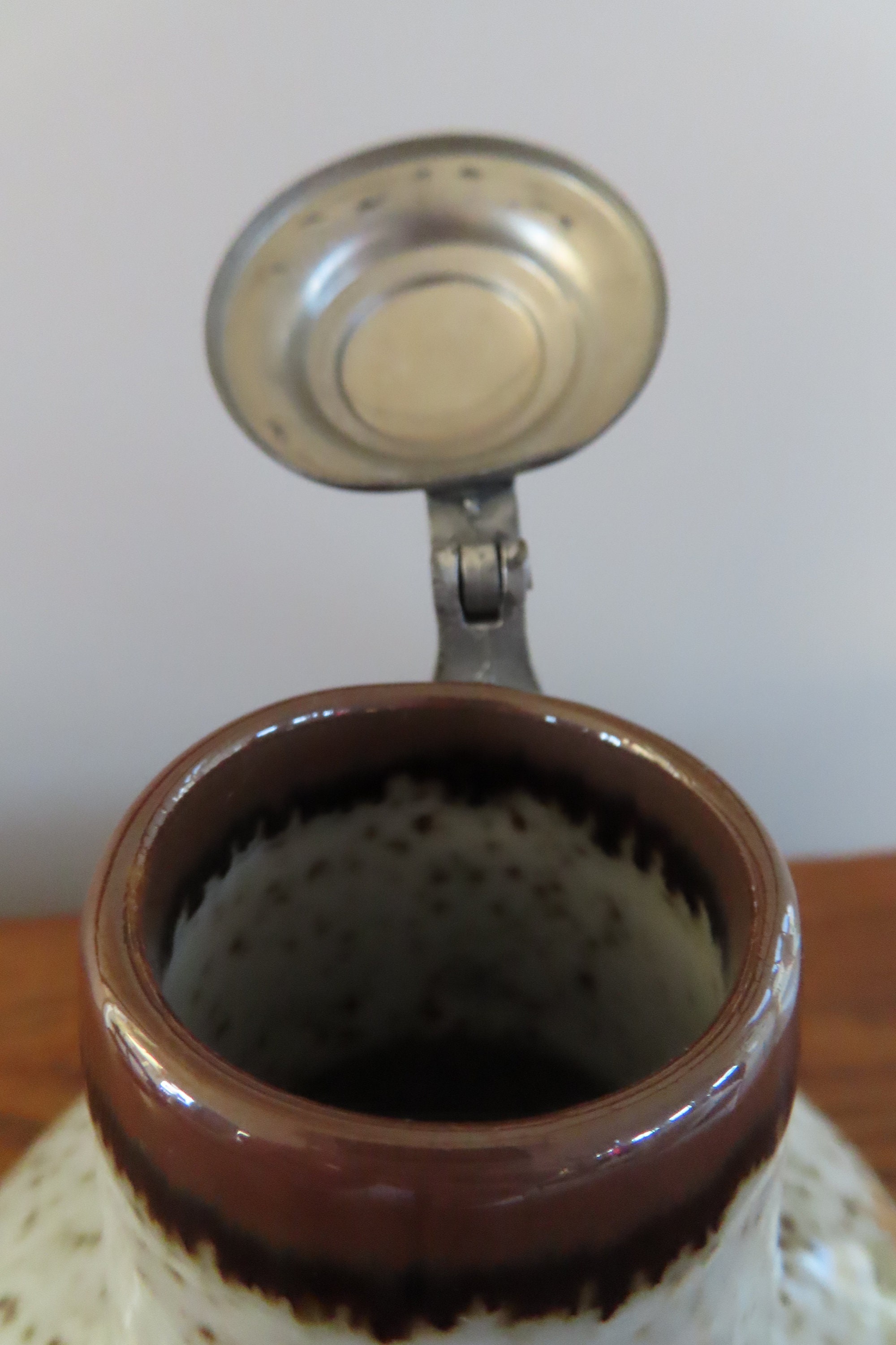 Vintage German Ceramic Pottery Pitcher/pot Jug With Flowers - Etsy