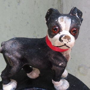 Vintage Chalkware Boston Terrier Dog Ashtray - Etsy