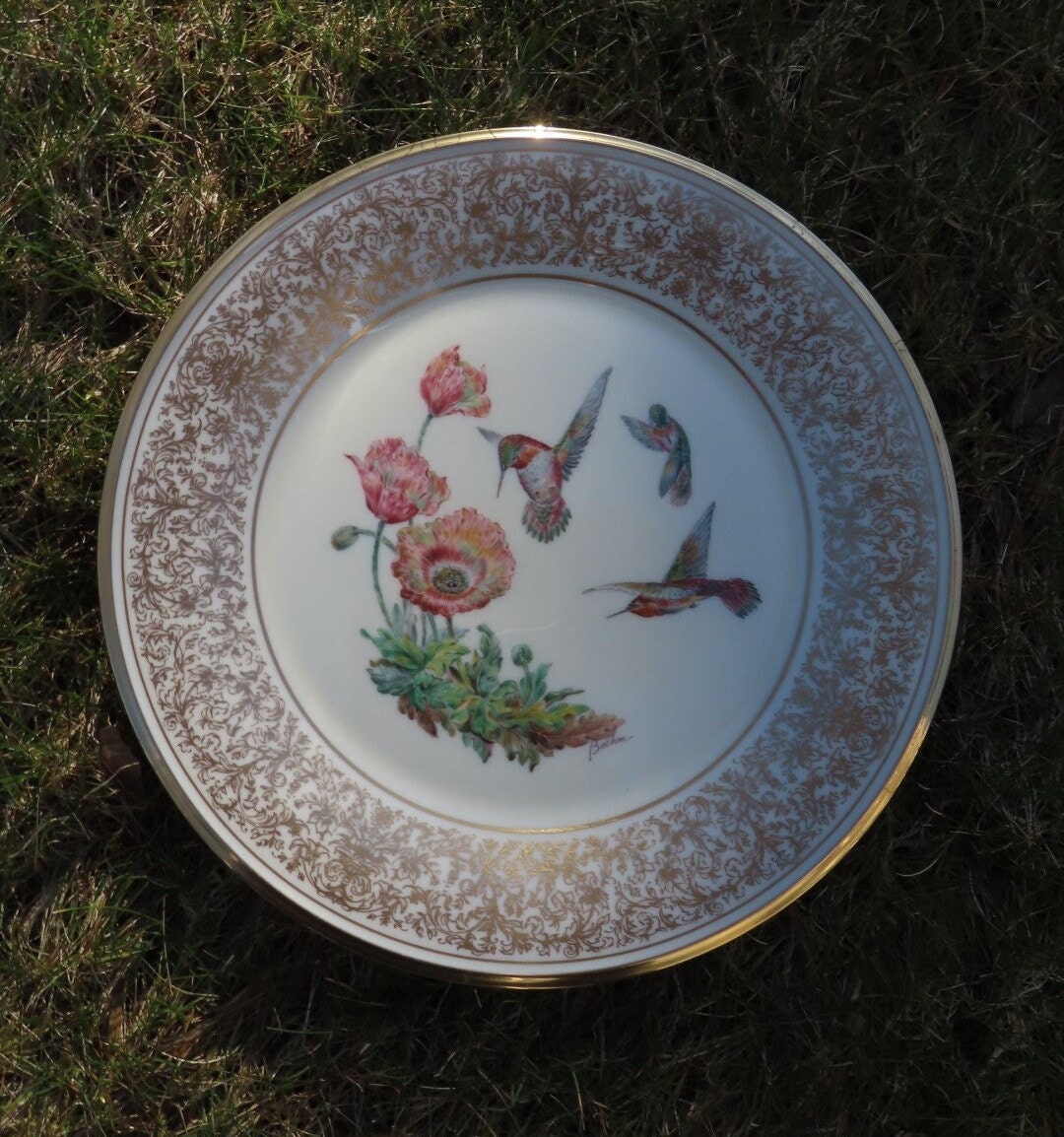 Vintage Lenox Boehm Limited Edition Hummingbird Plates 1974 - Etsy