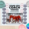Editable Soccer Coach Gift Printable Instant Digital Download, Thank ...