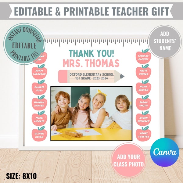 Teacher Appreciation Class Flyer - Etsy