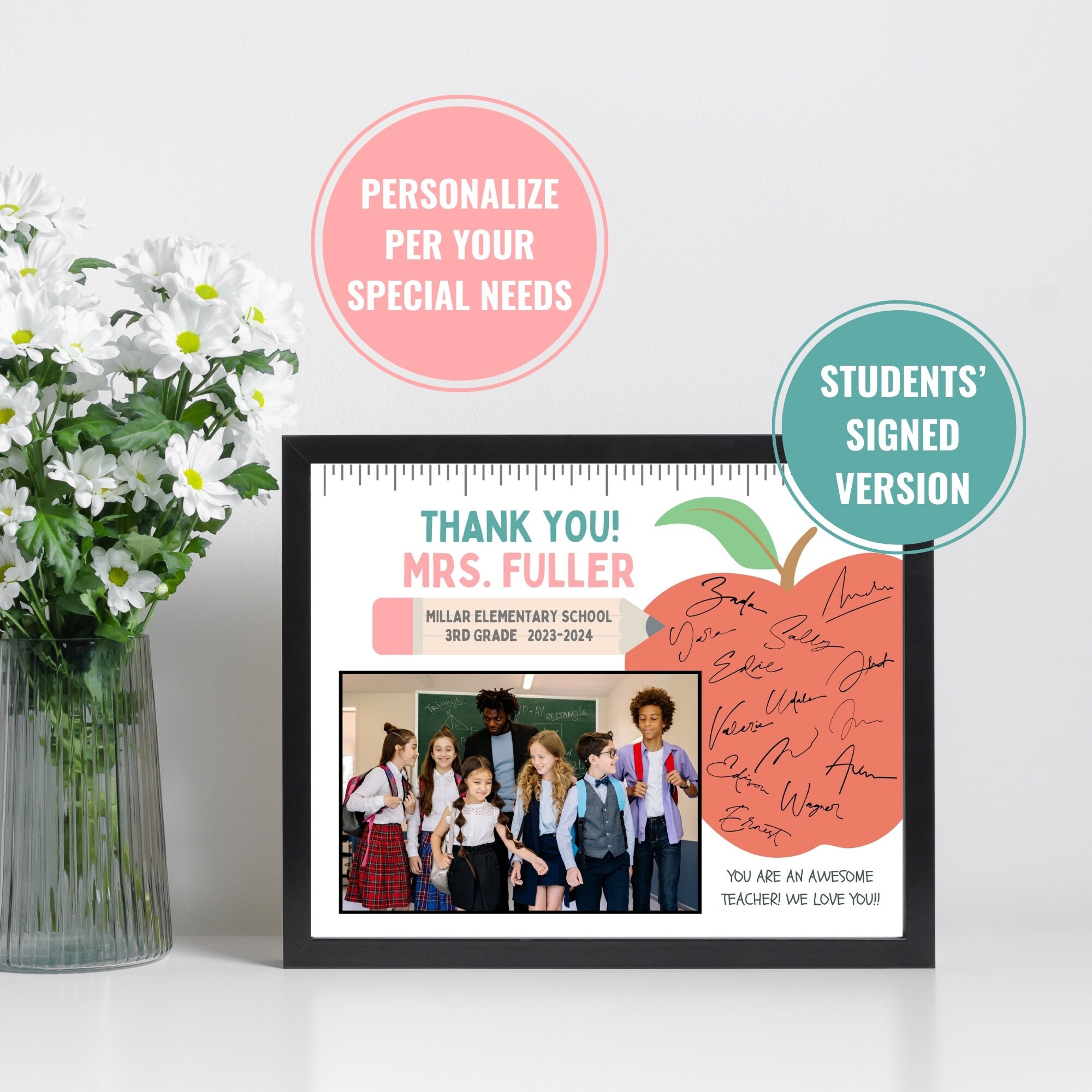 Editable Teacher Thank You Gift Printable Instant Digital Download ...