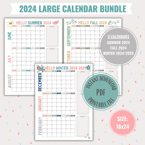Big Calendar for Kids - Etsy