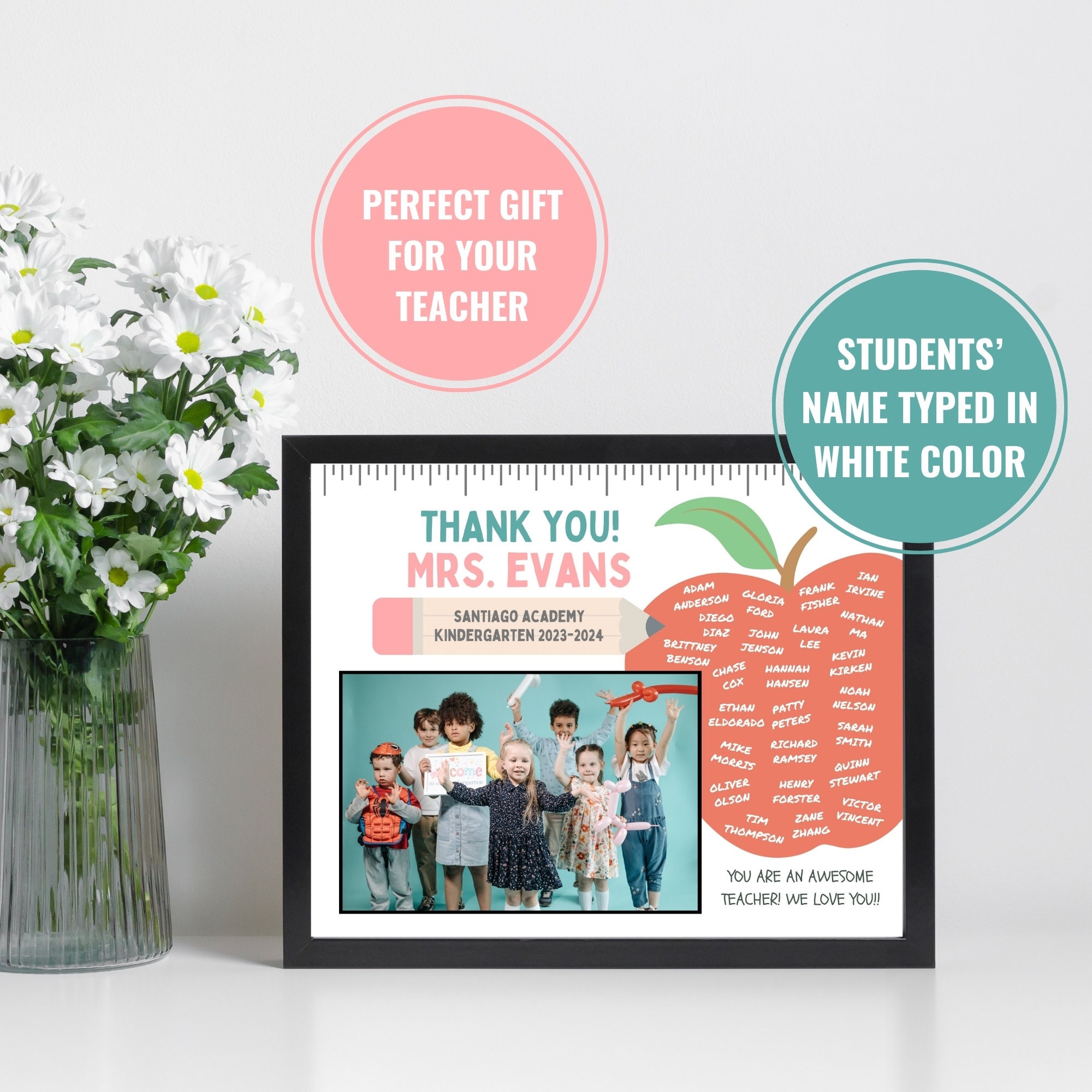 Editable Teacher Thank You Gift Printable Instant Digital Download ...