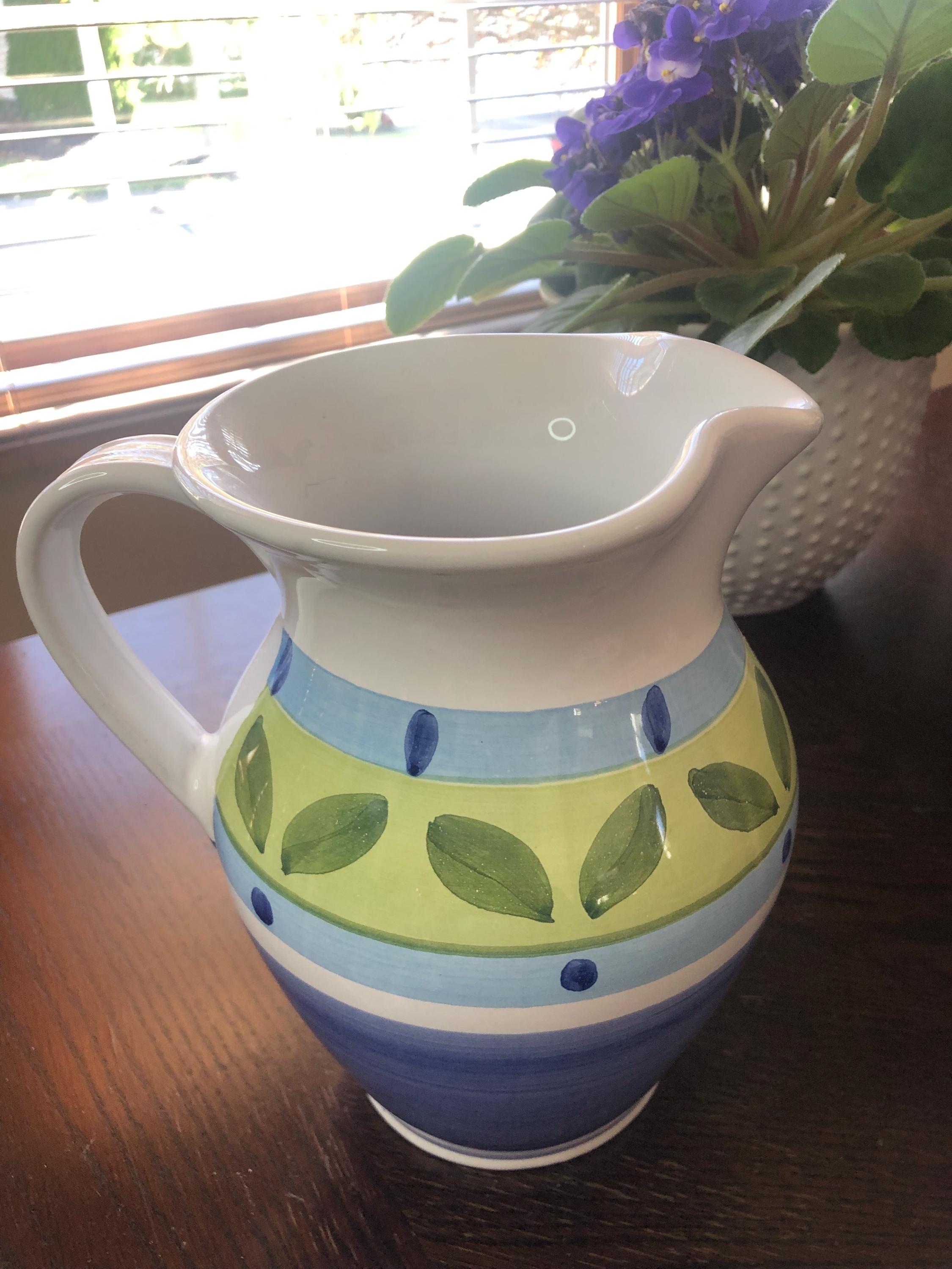 Italy Blue Moon Serving Pitcher - Etsy