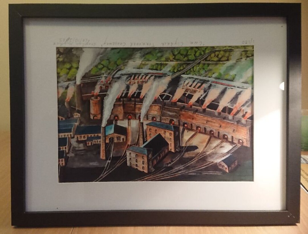 A4 Print Ystalyfera Ironworks & Swansea Canal Painting - Etsy