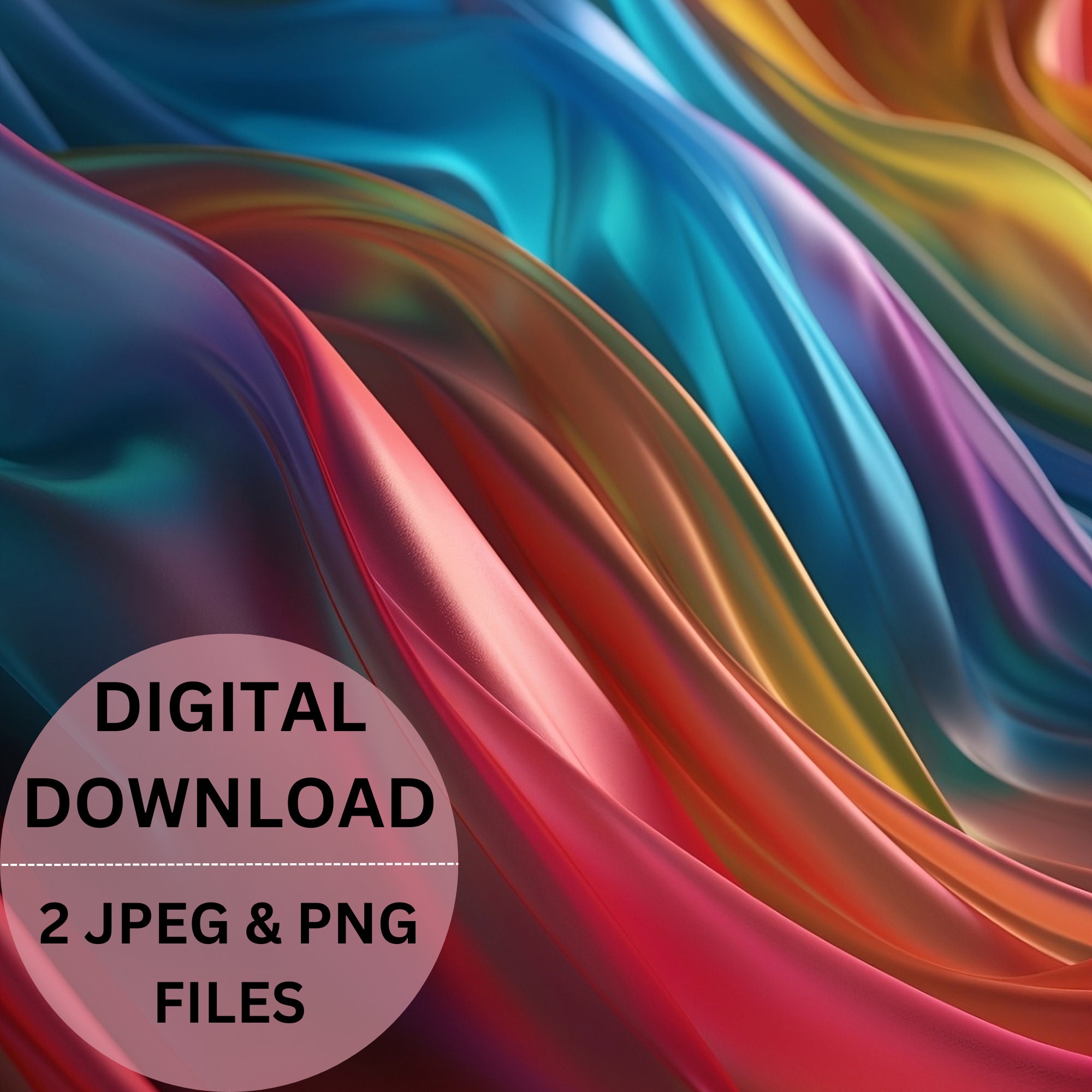 Rainbow Digital Papers, Digital Backdrop, Printable Wall Art, Rainbow ...