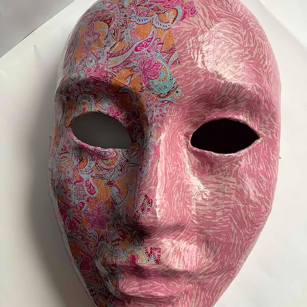 Paper Mache Mask - Etsy