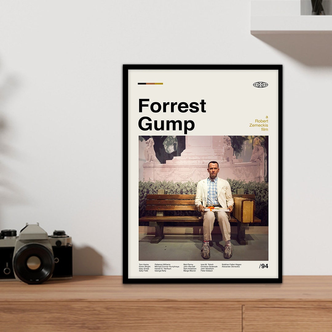 Forrest Gump Poster Retro Movie Poster Minimalist Art - Etsy