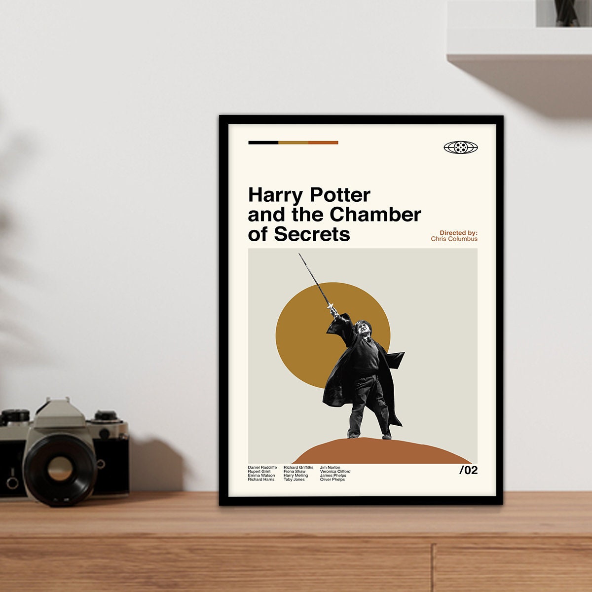 Harry Potter And The Chamber Of Secrets Poster, Retro Movie, Vintage ...