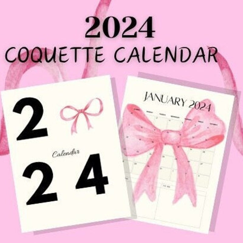 Coquette Calendar 2025 - Etsy