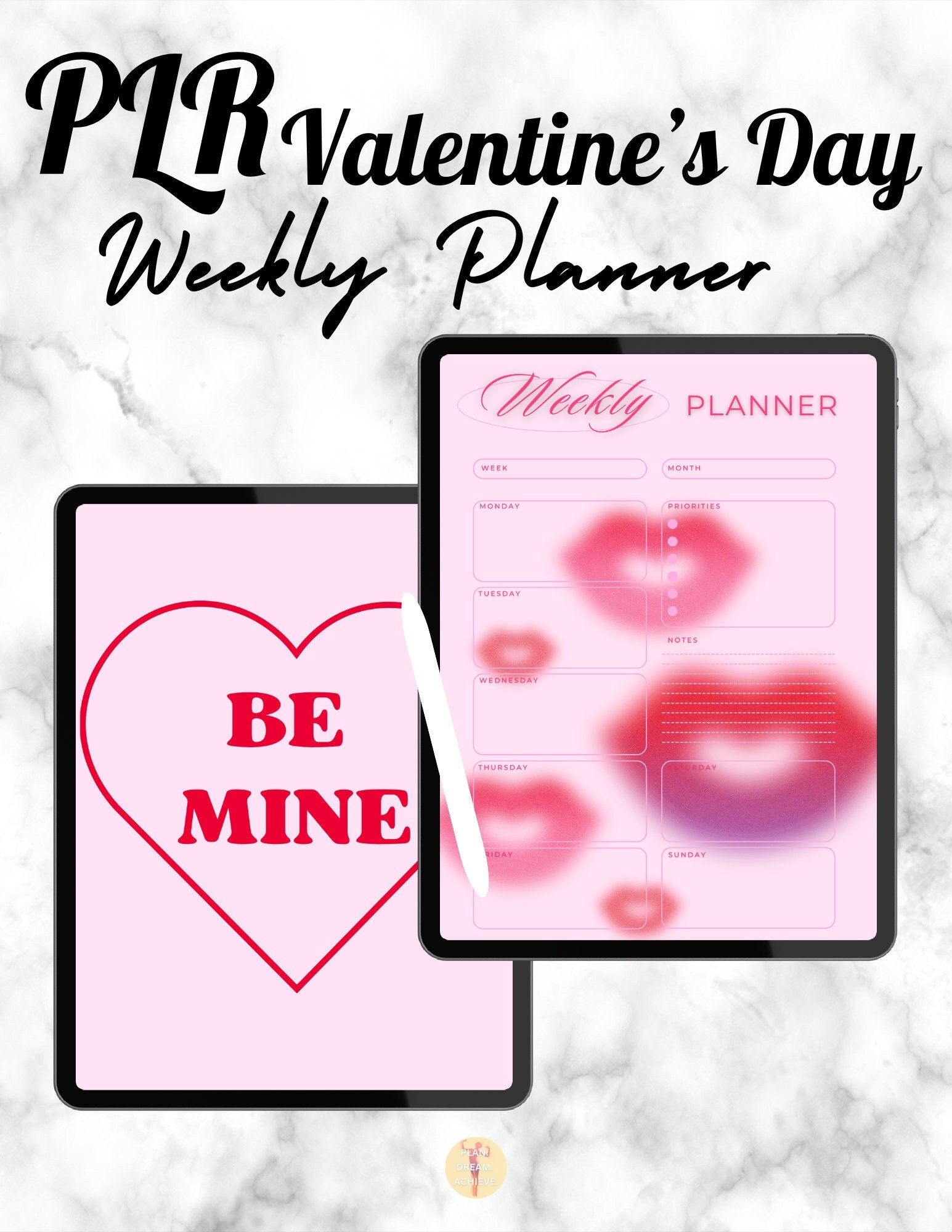 Valentine's Day Weekly Planner Printable, Sweet Love Planner, Weekly ...
