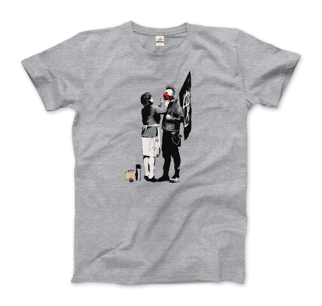 Banksy Anarchist Punk and His Mother Artwork T-shirt - Etsy