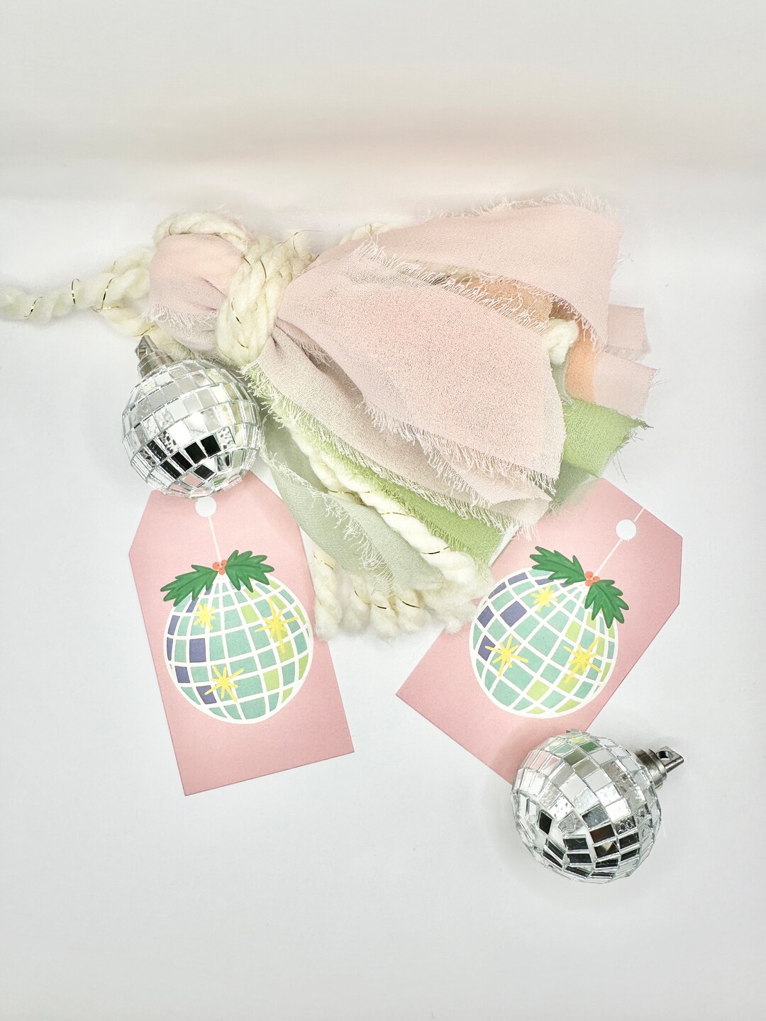 Disco Christmas Gift Tags (8 Pack) - Etsy