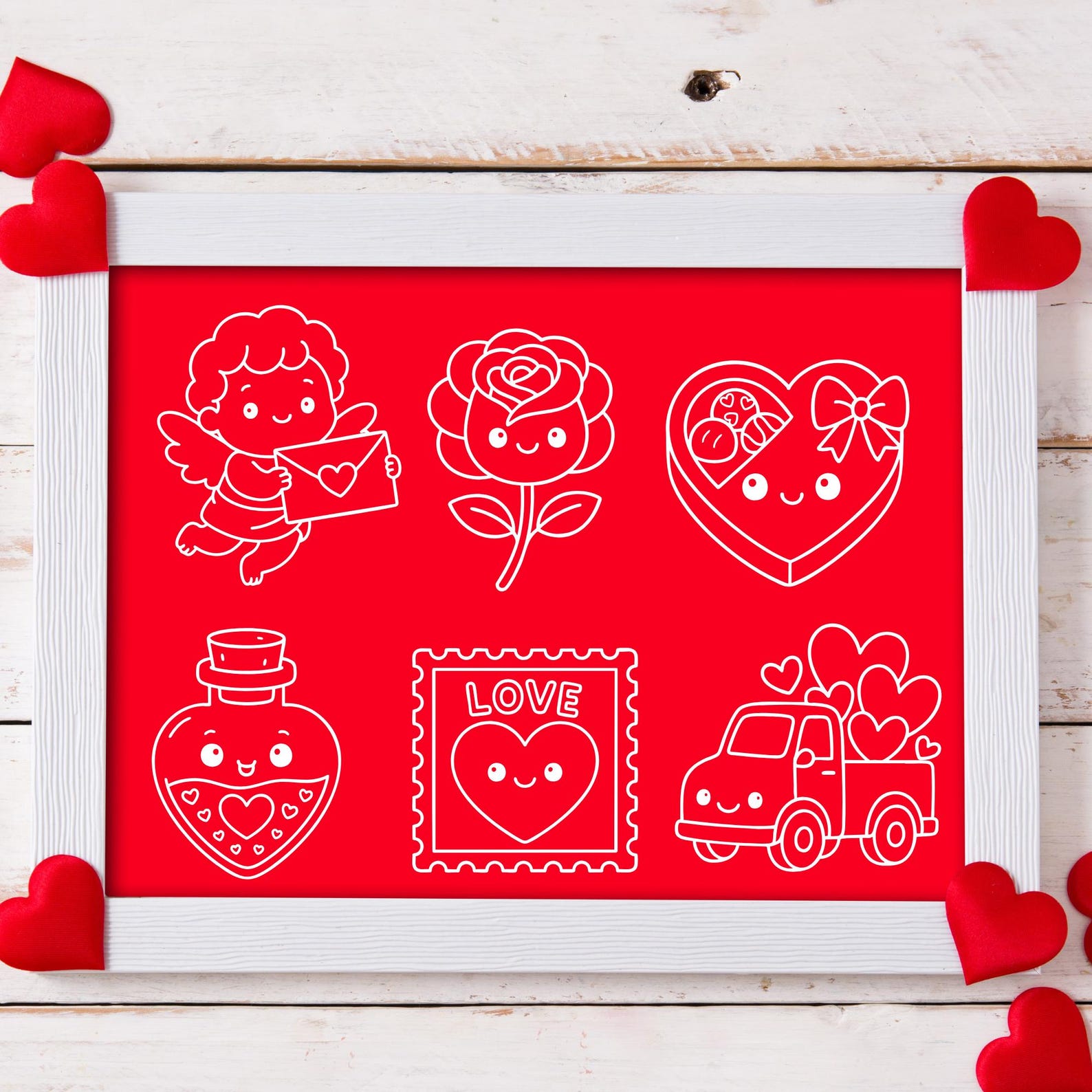 Cute Kawaii Valentine's SVG, Valentine's Png, Valentine's Clipart ...