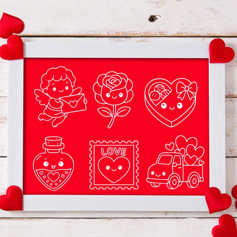Cute Kawaii Valentine's SVG, Valentine's Png, Valentine's Clipart ...