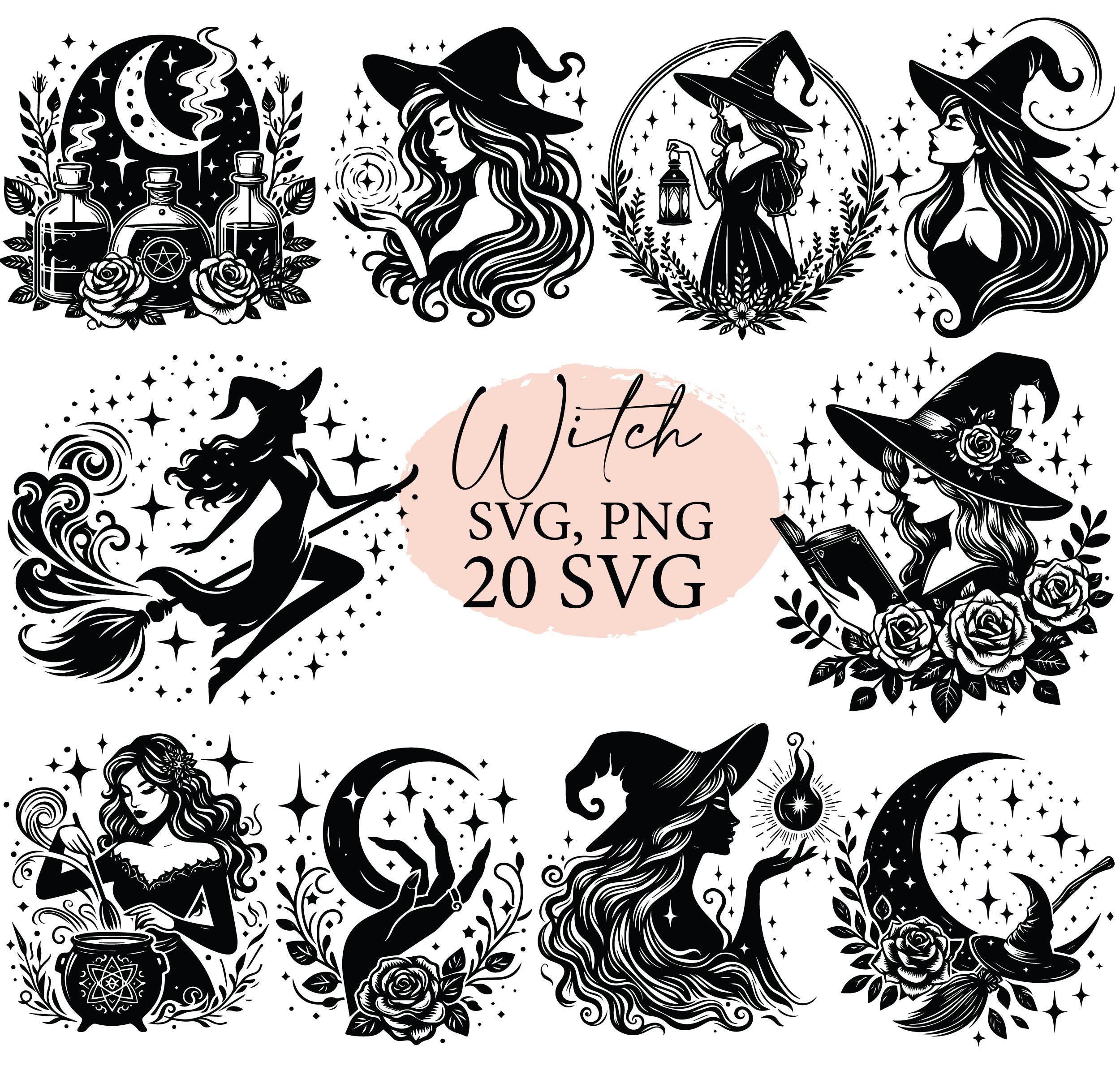 Witch Svg, Halloween Svg, Beautiful Witch Svg, Witch Shirt Png, Witch ...