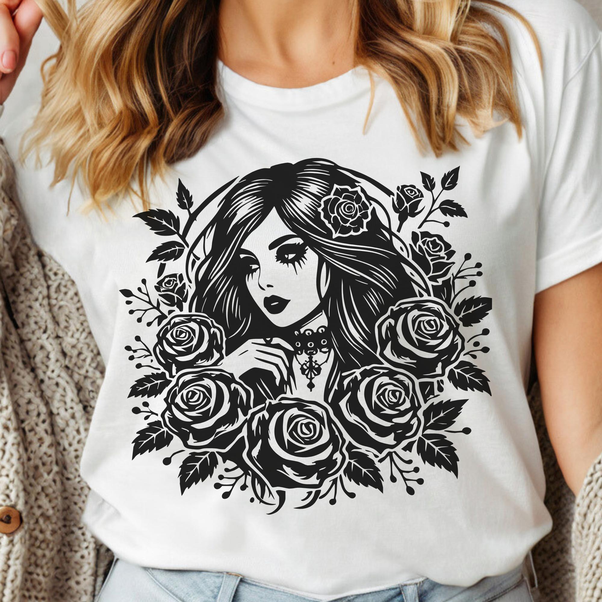 Gothic Svg, Gothic Woman Svg, Gothic Svg, Witch Svg, Goth Png, Gothic ...