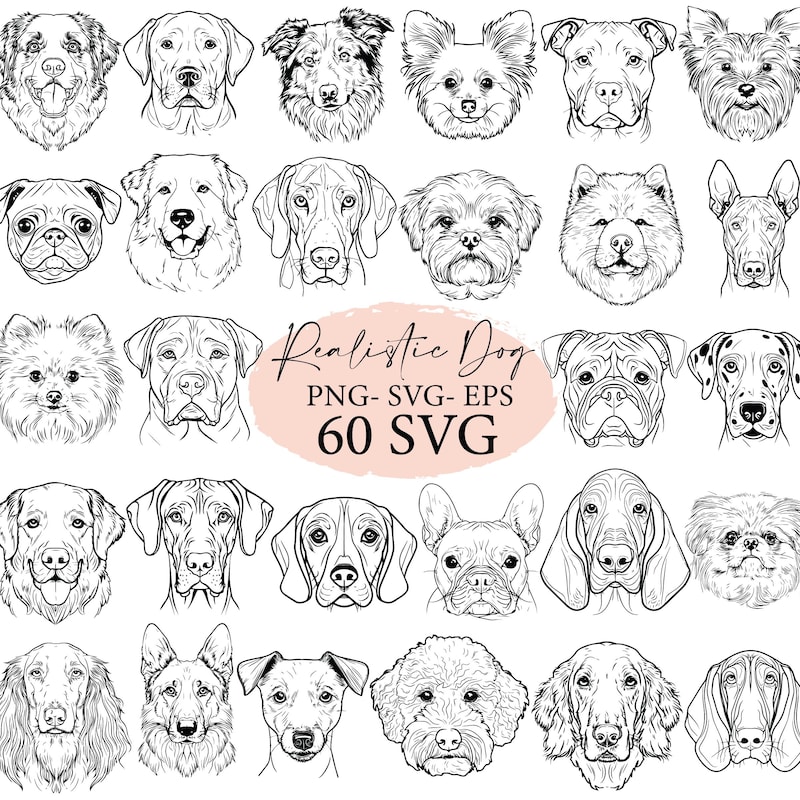 Dog Outline - Etsy