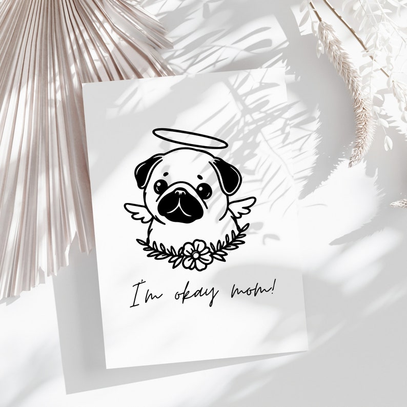 Cute Pug With Halo SVG Bundle, Dog SVG, Svg Cricut, Doodle, Handrawn ...