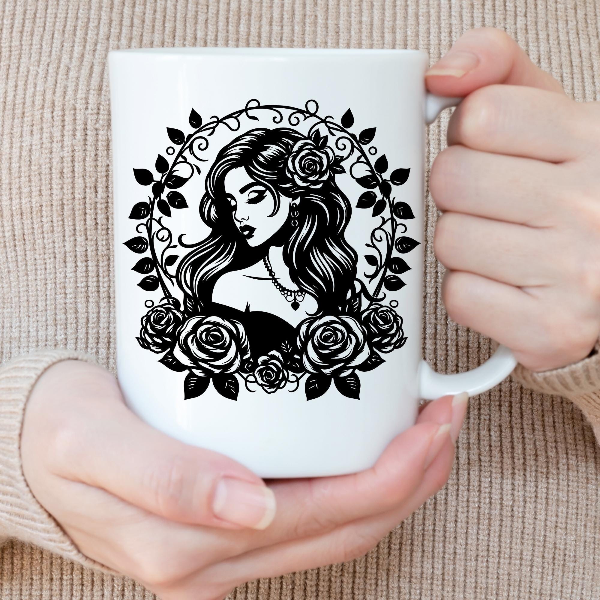 Gothic Svg, Gothic Woman Svg, Gothic Svg, Witch Svg, Goth Png, Gothic ...
