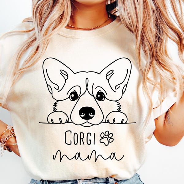 Corgi Outline Drawing - Etsy UK