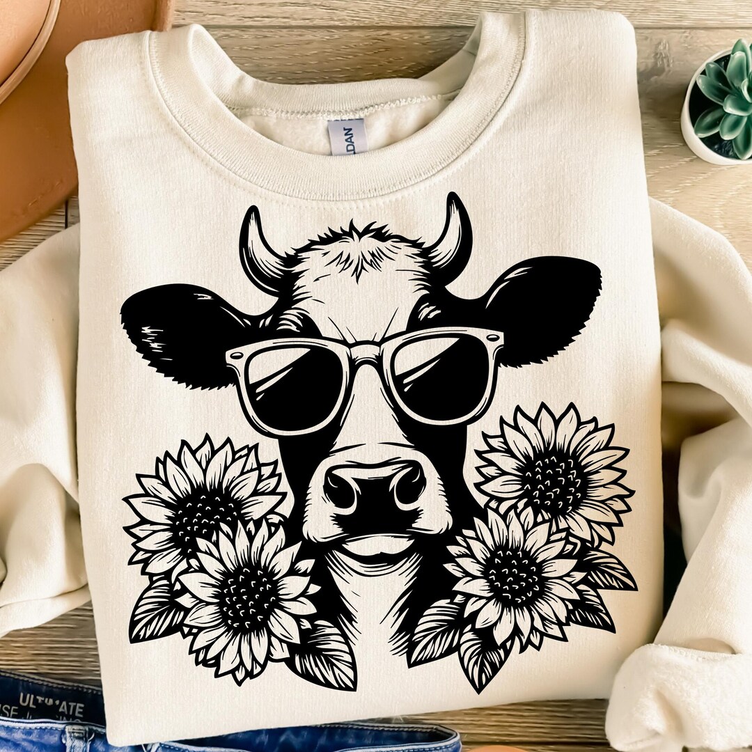 Cow Svg, Cow Png, Funny Cow Svg, Farm Animals Svg, Kawaii Animals ...