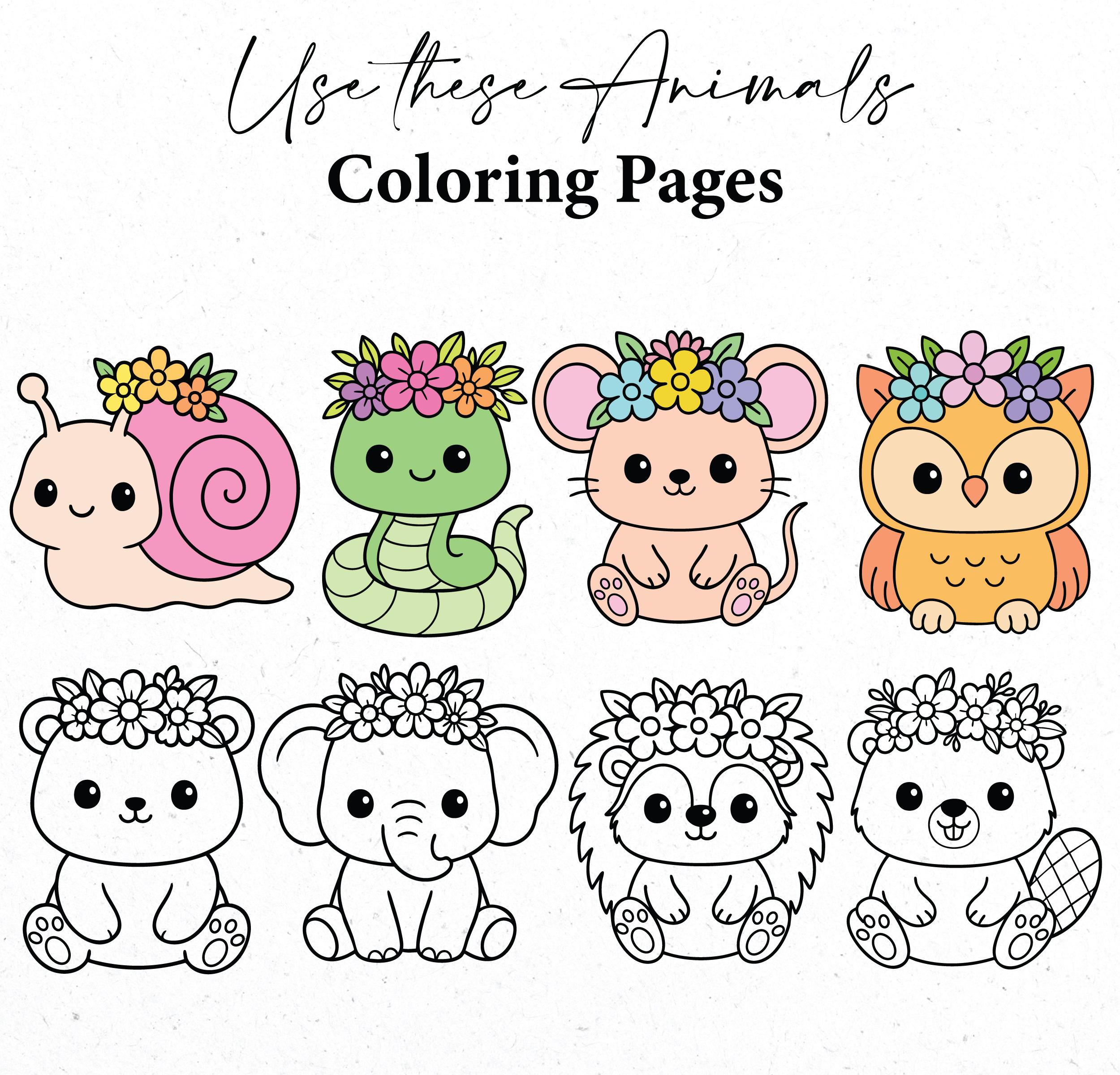 Cute Forest Animals, SVG Bundles, Safari SVG, Svg Cricut, Doodle ...