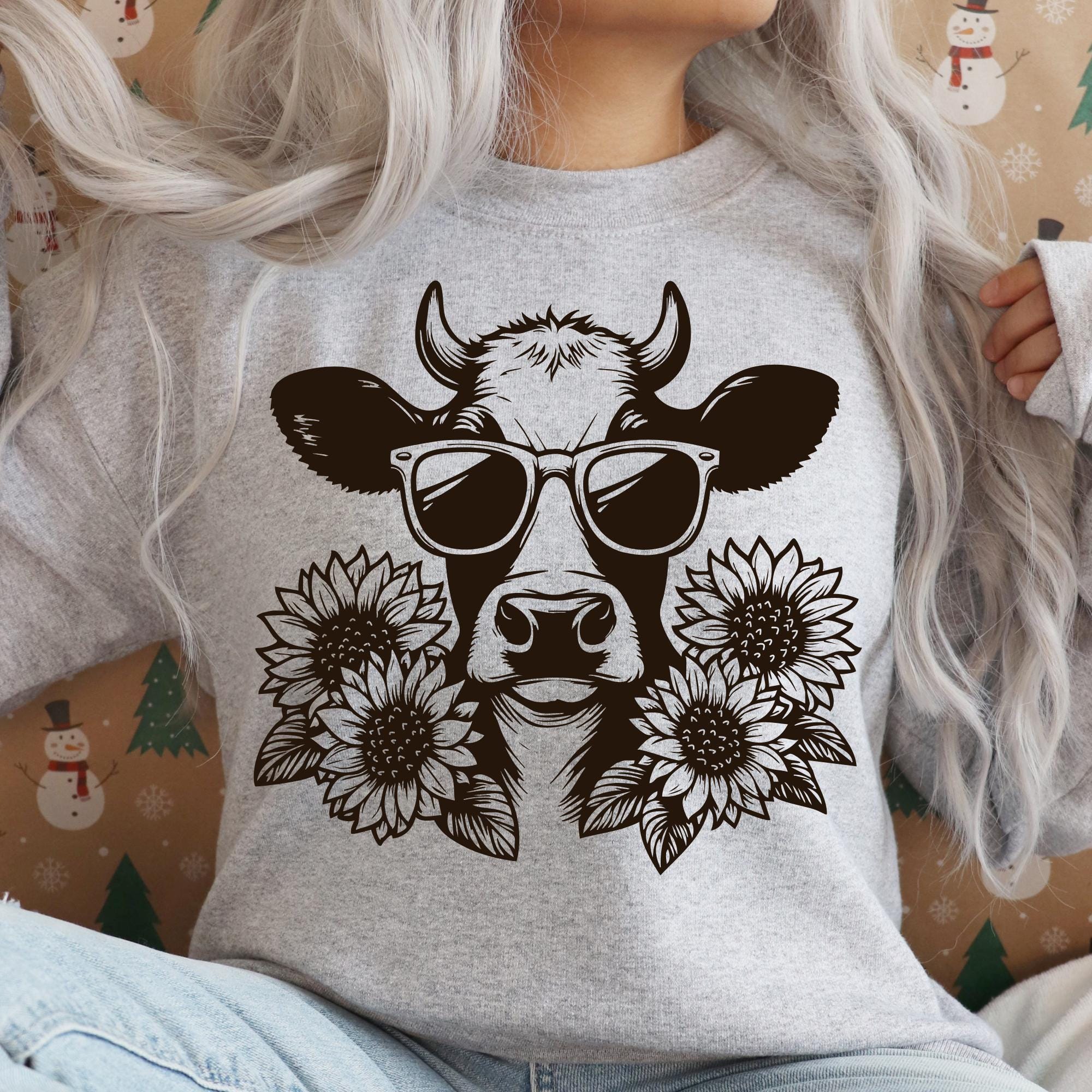 Cow Svg, Cow Png, Funny Cow Svg, Farm Animals Svg, Kawaii Animals ...