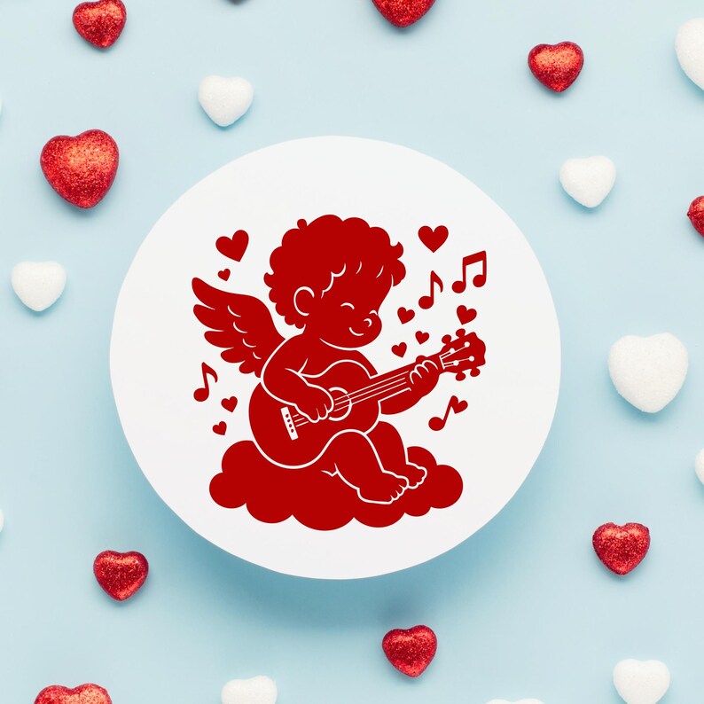 Lindo Cupido SVG, Cupido PNG, paquete de Cupido SVG, silueta SVG ...