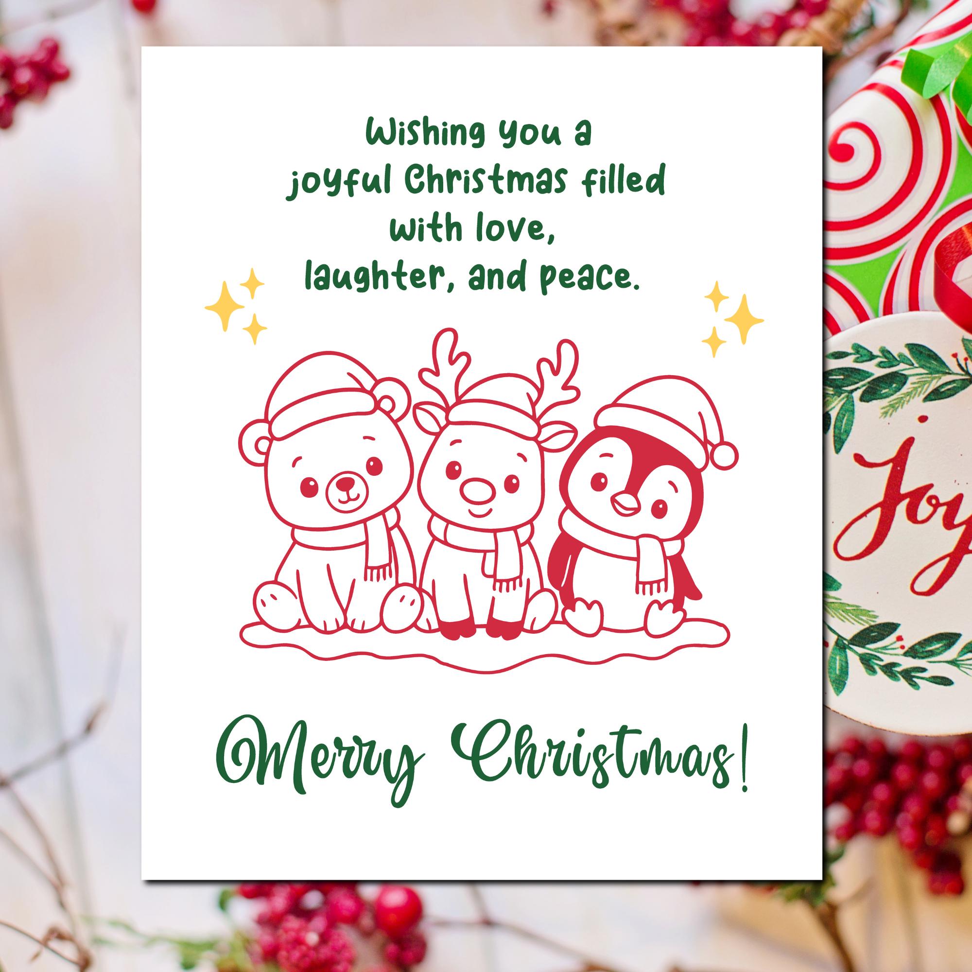 Christmas Animals Svg, Cute Animals Png Bundle, Christmas SVG Bundle ...