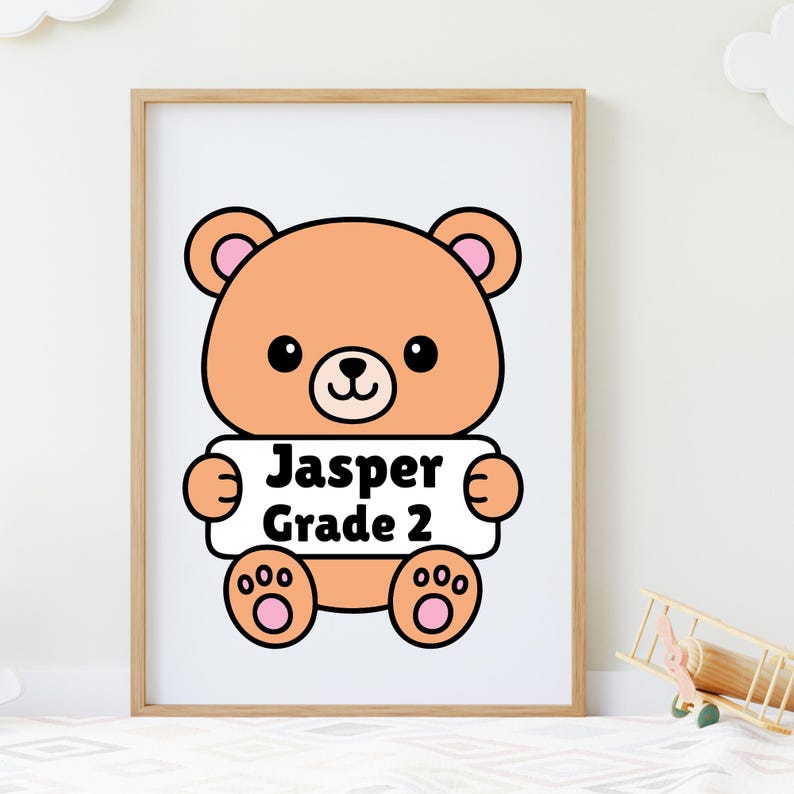 Cute Bear Svg, Bear With Board Svg, Kawaii Bear Png, Cute Animals, Svg ...